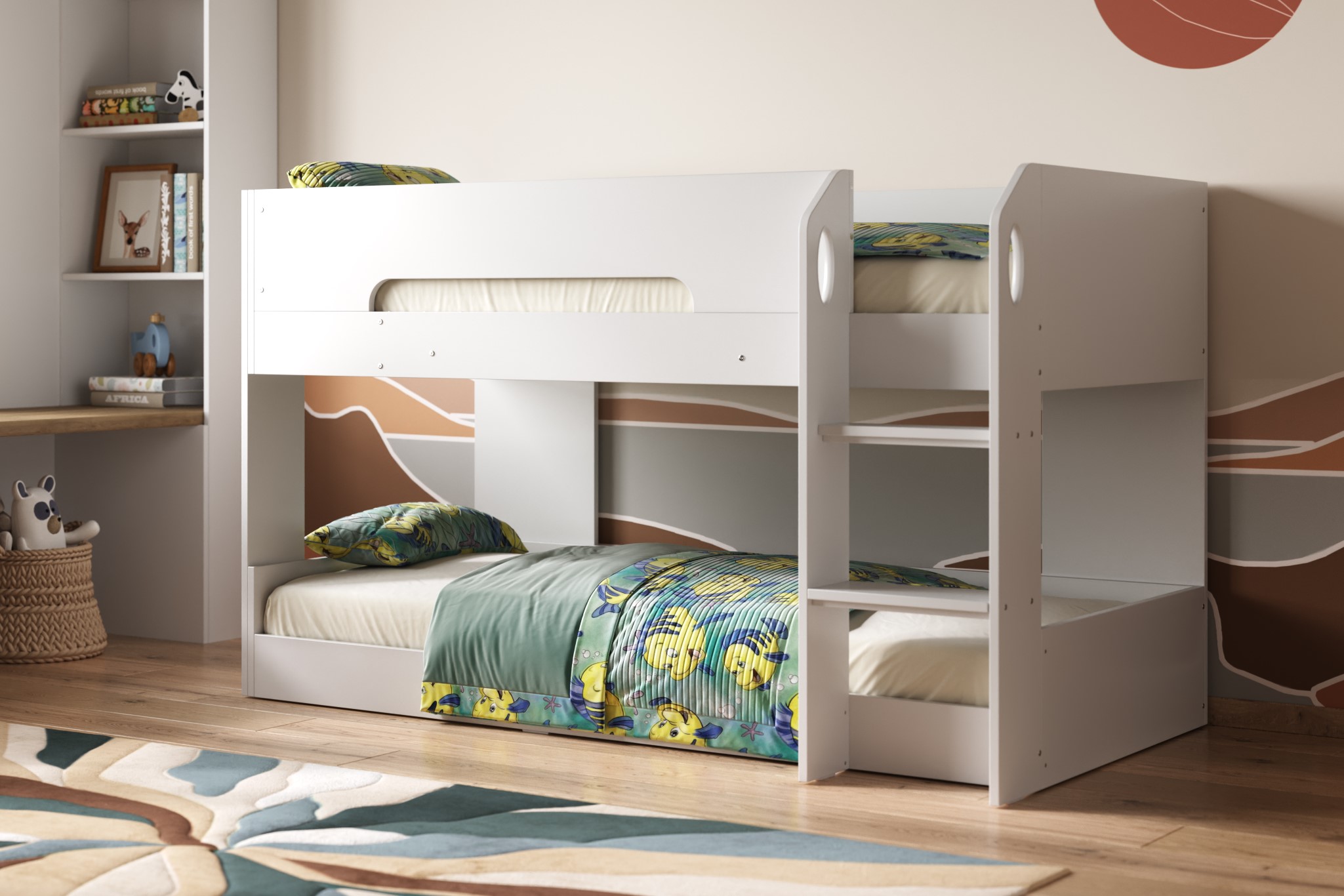 Brooklyn Pod Bunk Bed - White - Room To Grow