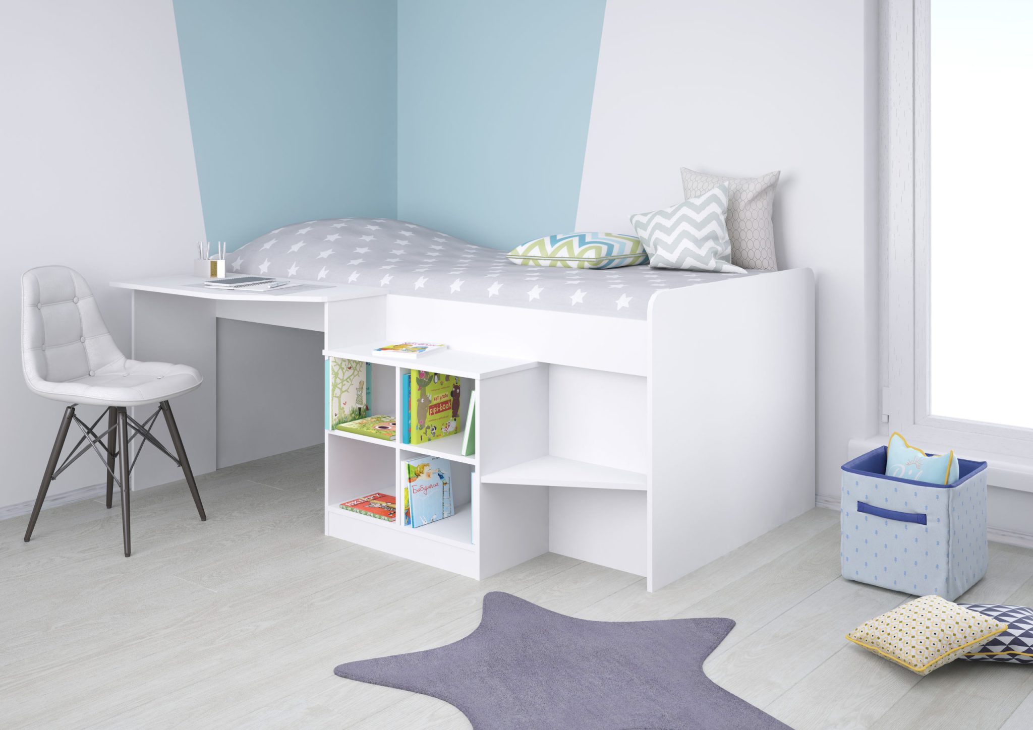 AeroSpace Cabin Bed – White - Room To Grow
